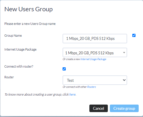 Creating a group - Documentation - Jaze ISP Manager